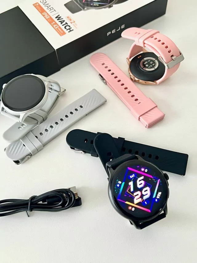 Comprar Smartwatch Peje ZW08 A Prova D'água Amoled Pulseira Extra - R ...