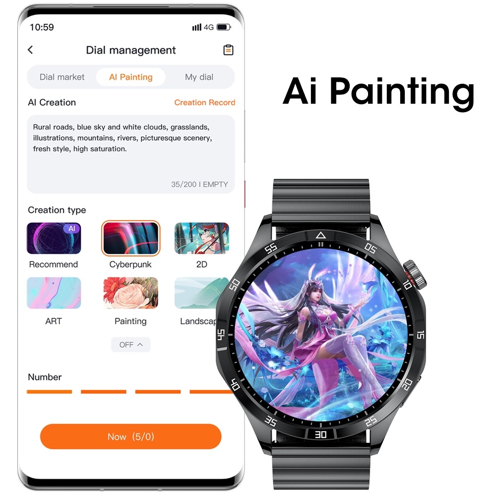 Comprar Smartwatch GT4 Max Chat GPT Comando de Voz - Atacadum