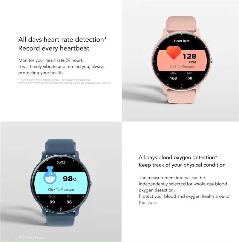 Comprar Smartwatch Peje ZW02 Pro A Prova D'água Ameled Pulseira Extra - R$110,00 - Atacadum