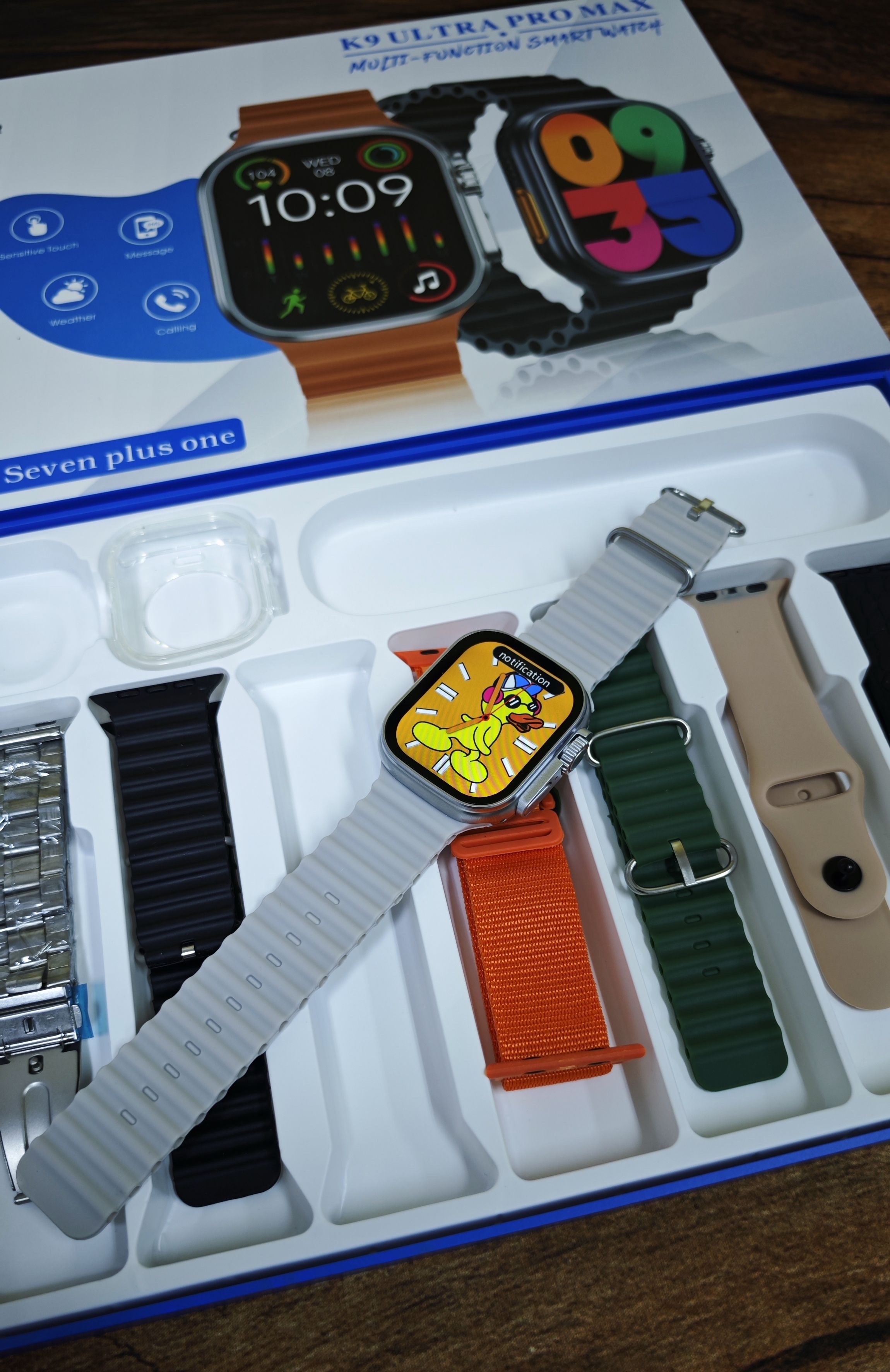 Comprar Smartwatch K9 Ultra Pro Max 49mm Serie 9 7 Pulseiras - R$75,00 ...