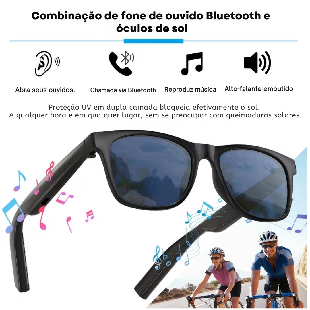 Comprar Óculos Inteligentes Bluetooth Smart Glass D11 Chamadas Música ...