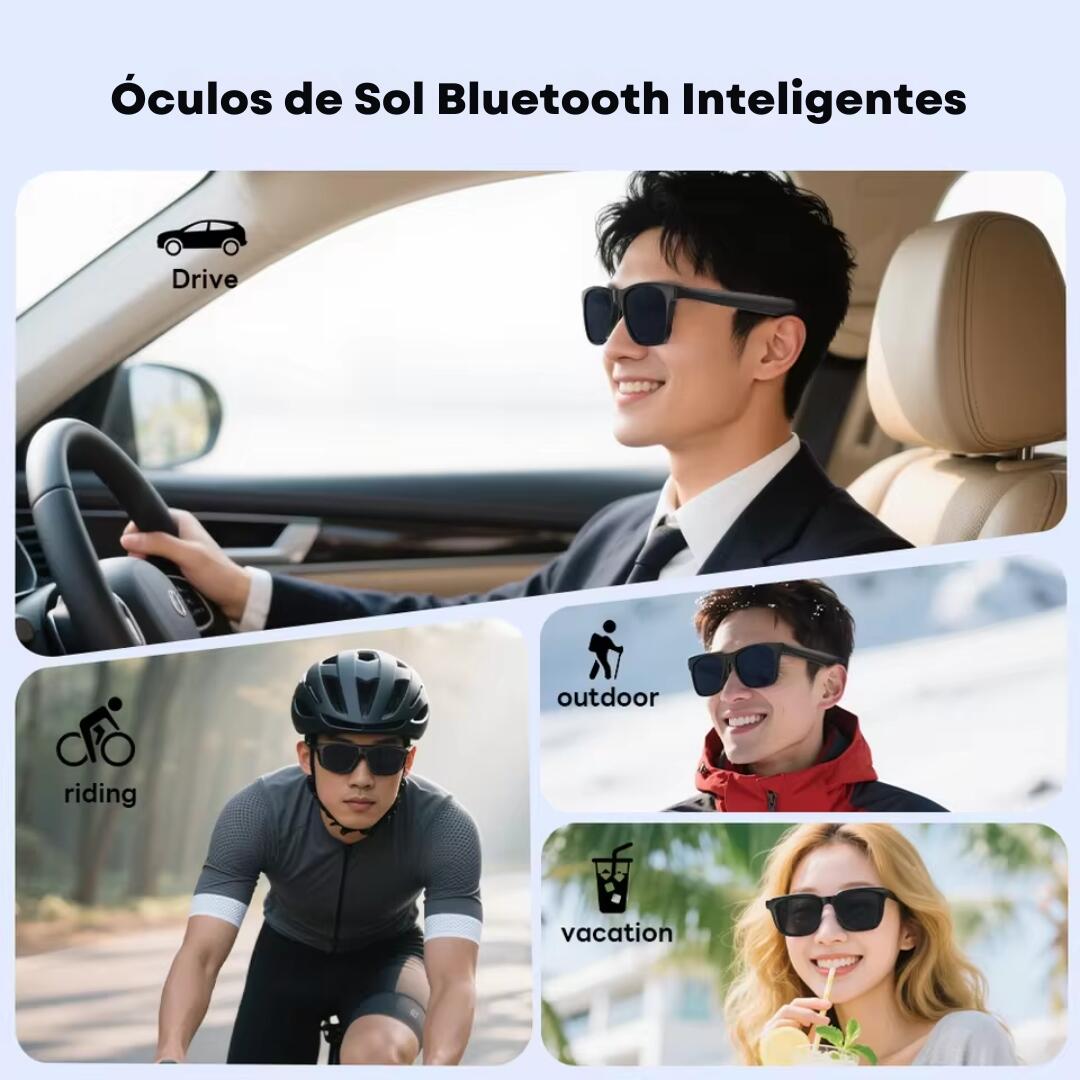 Comprar Óculos Inteligentes Bluetooth Smart Glass D11 Chamadas Música ...