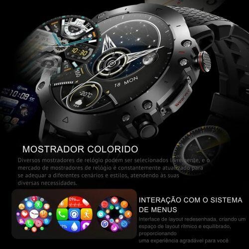Comprar Smartwatch WearFit HW6 Sport Amoled Pulseira Extra - R$130,00