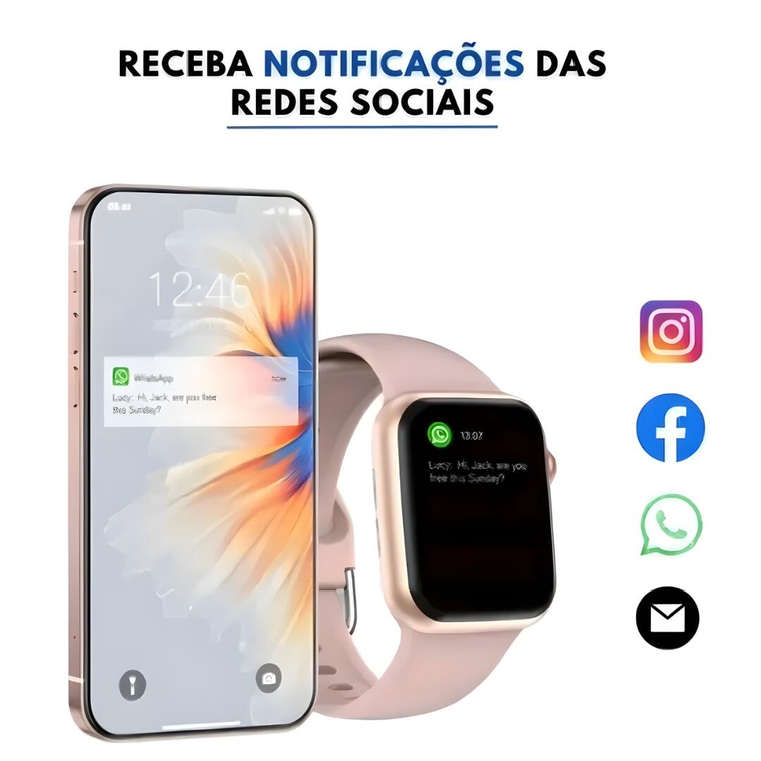 Comprar Smartwatch Microwear W59 Pro 47mm Serie 9 Com NFC e Jogos - R$75,00