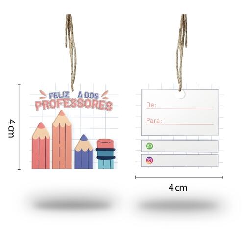 Adesivos e Tags para dia dos professores | Hortensia Box