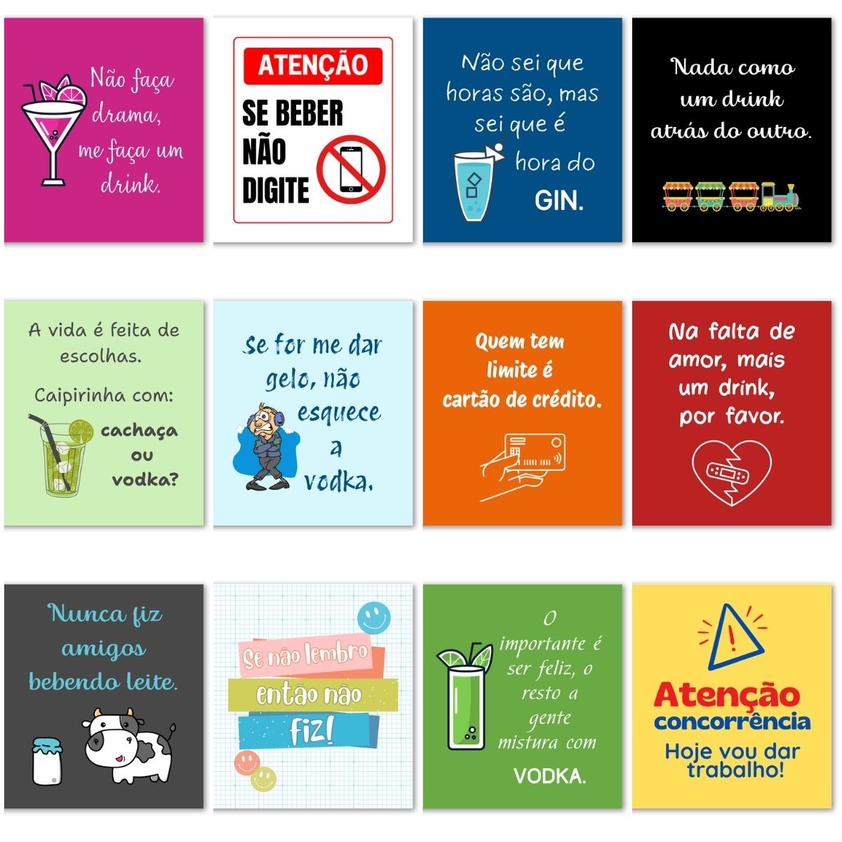 Comprar 100 Tag Etiqueta Drinks Bebidas Coquetel Frases Divertidas ...