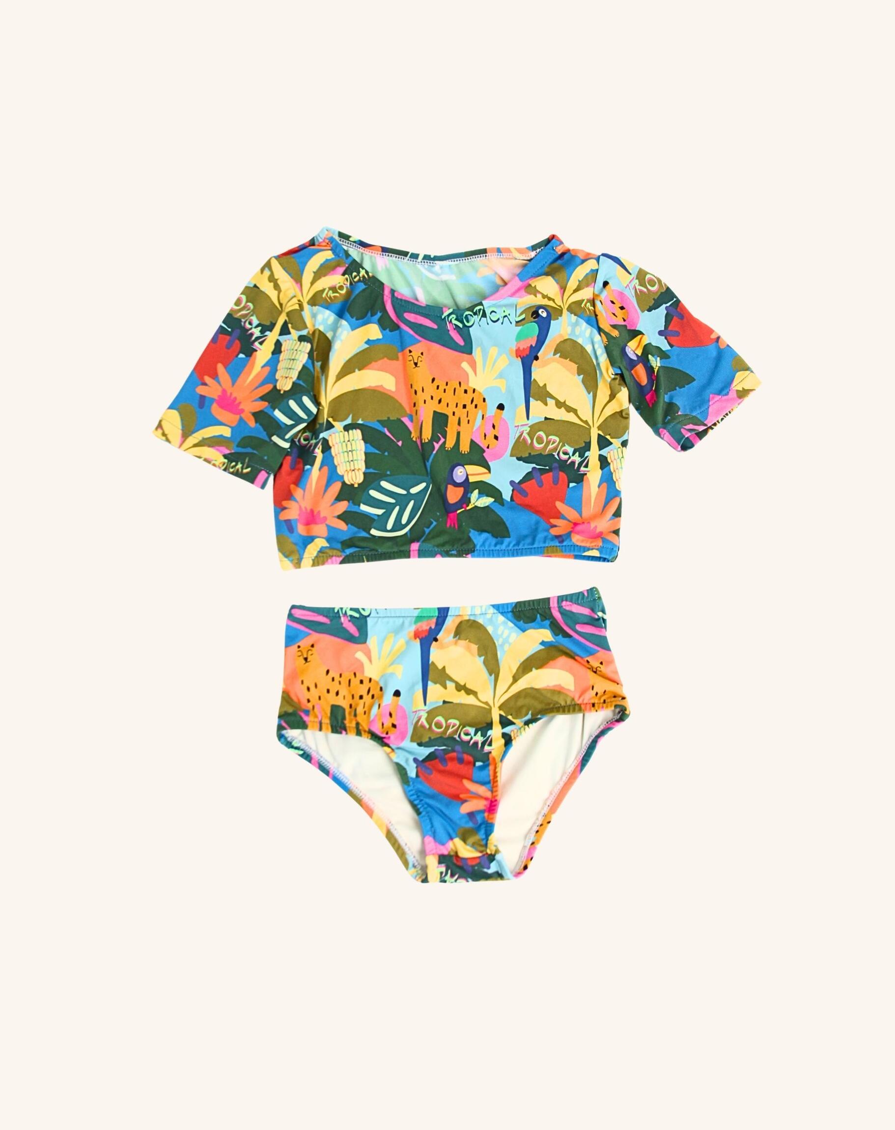Comprar Biquíni Infantil Julia Floresta Azul Proteção A Partir De R19303 Pipa Moda Praia