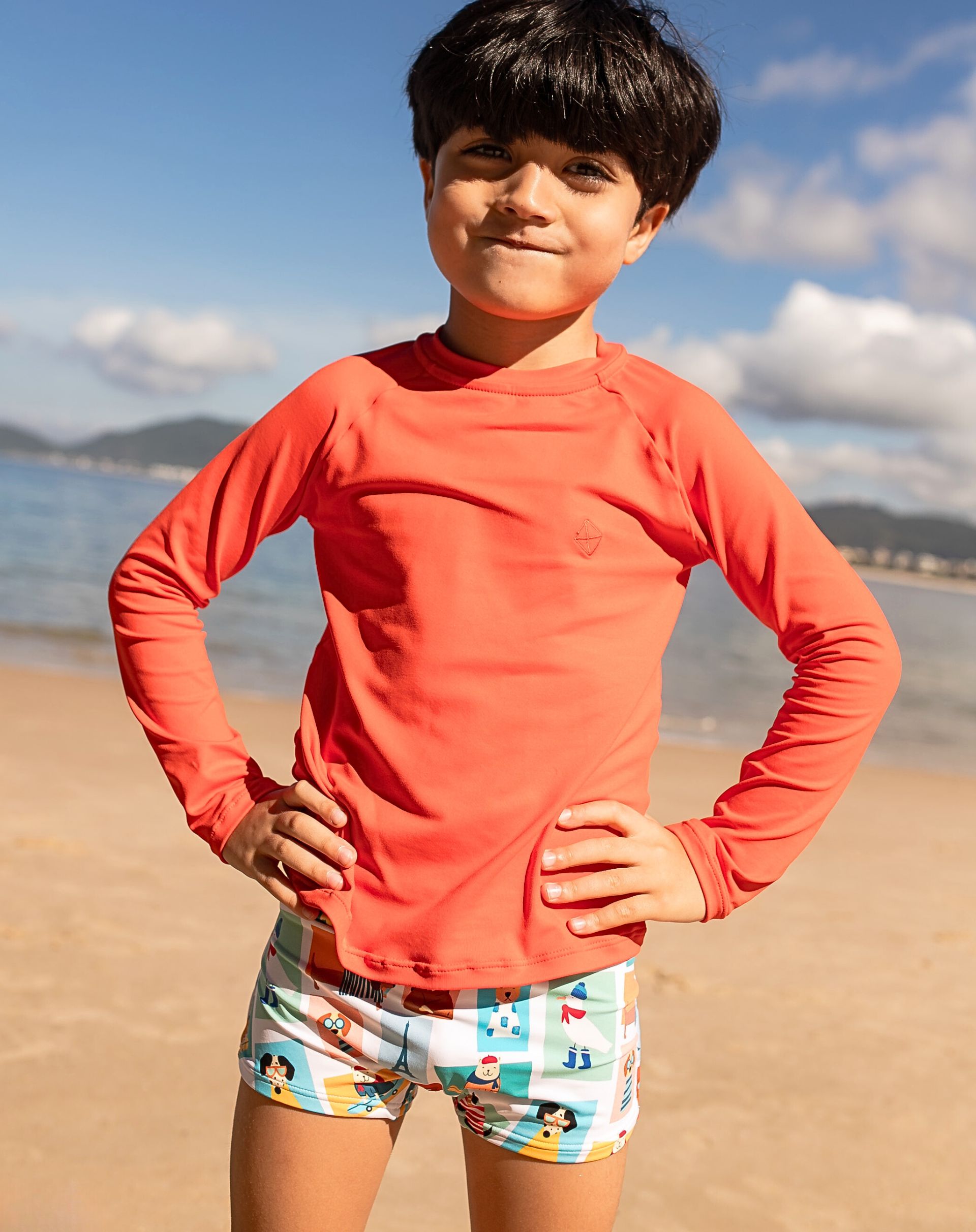 Comprar Sunga Boxer Infantil Cachorrinhos Proteção UV - Pipa | Moda ...