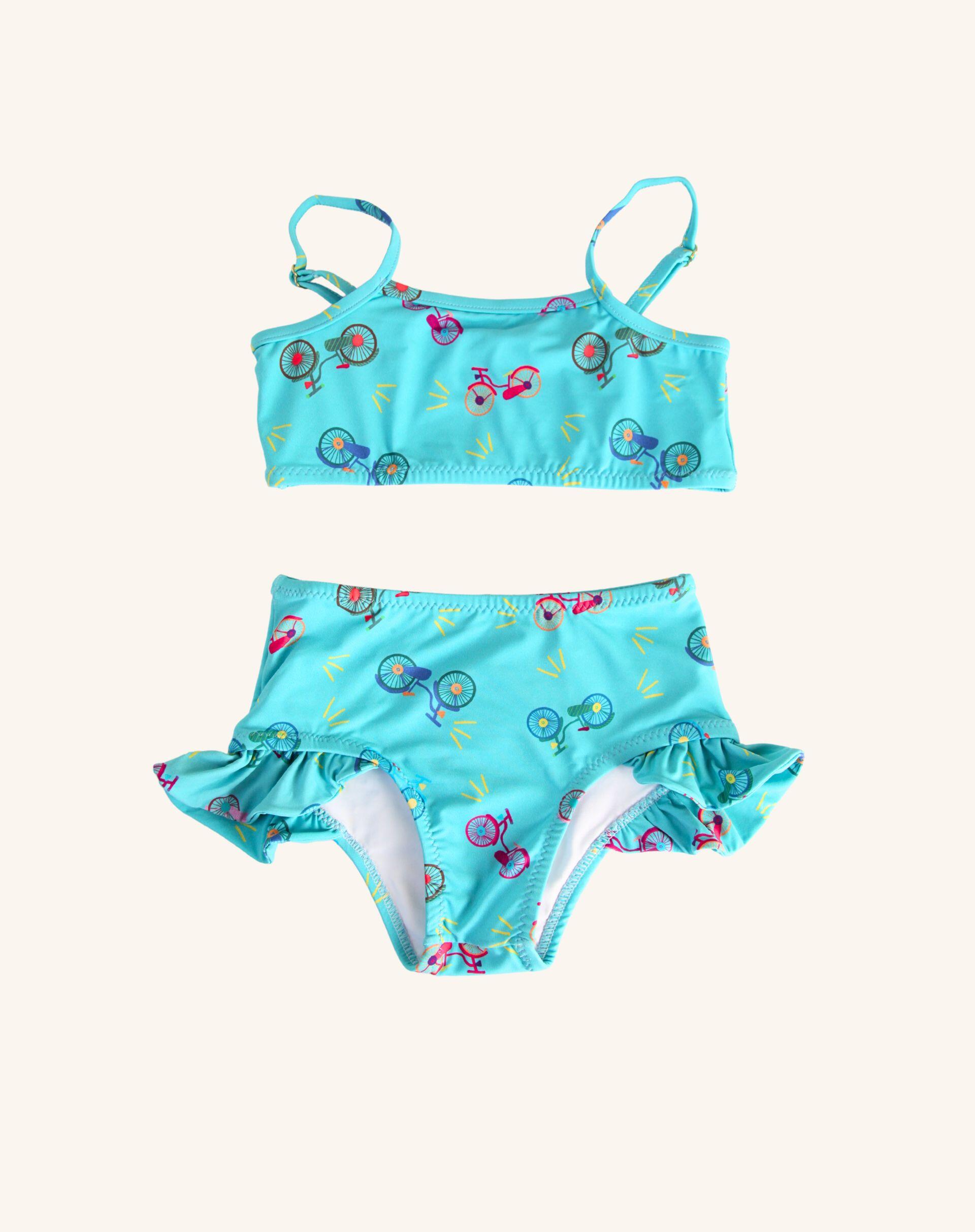 Comprar Biquíni Infantil Isa Bike Azul Proteção Uv