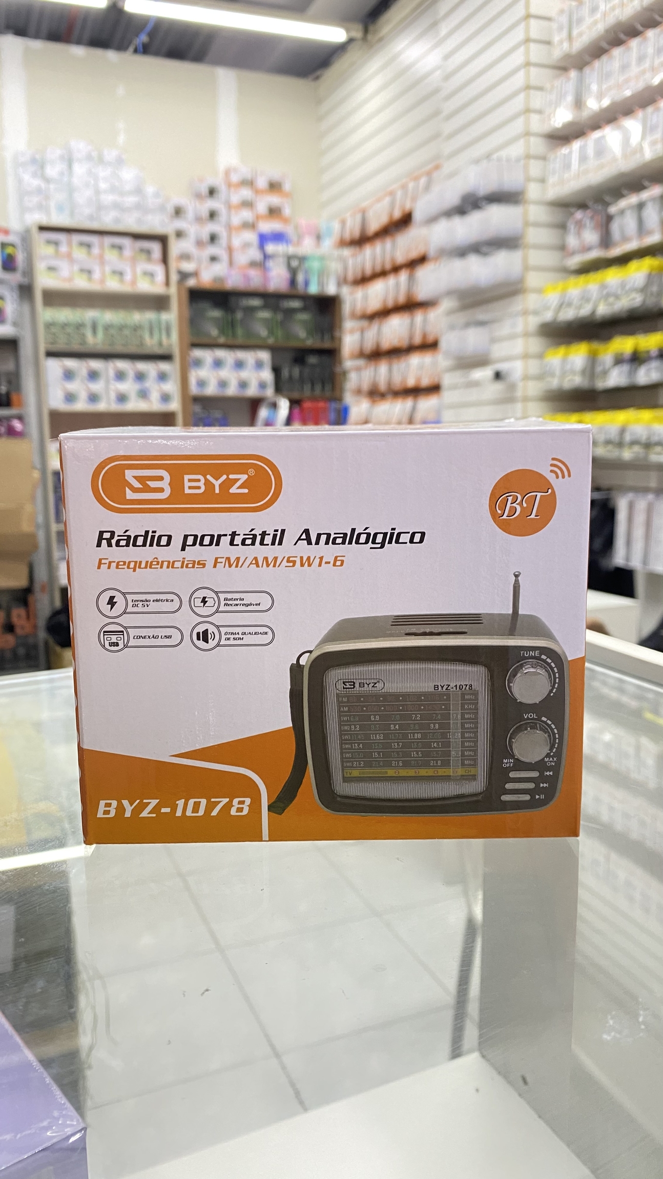 Comprar Rádio portátil analógico BYZ - 1078 - Luis Fornecedor SP