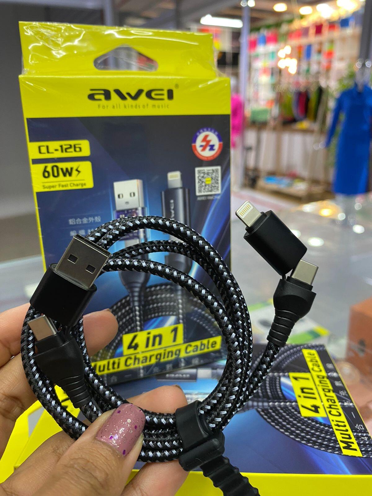 Comprar Cabo 4 in 1 multi charging cable 1000mm