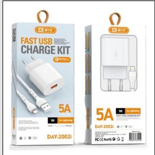 Comprar CARREGADOR BYZ 5A 1M LIGHTNING