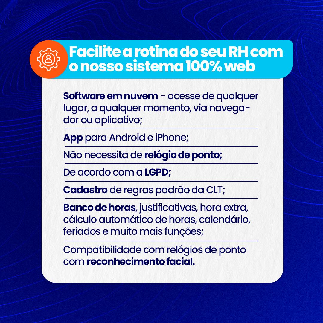 Sistema de controle de ponto + suporte | Plano anual - Tecnoponto