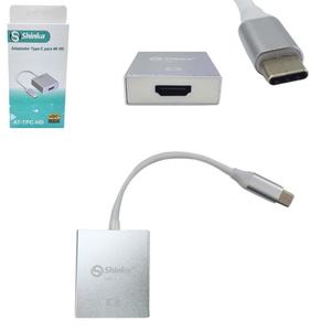 Conversor USB Tipo-C para HDMI 4K Shinka AT-TPC-HD - Adaptador de Vídeo