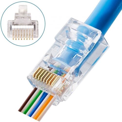 Conector RJ45 Plug Modular Macho de Passagem Cat6 SohoPlus Furukawa ...