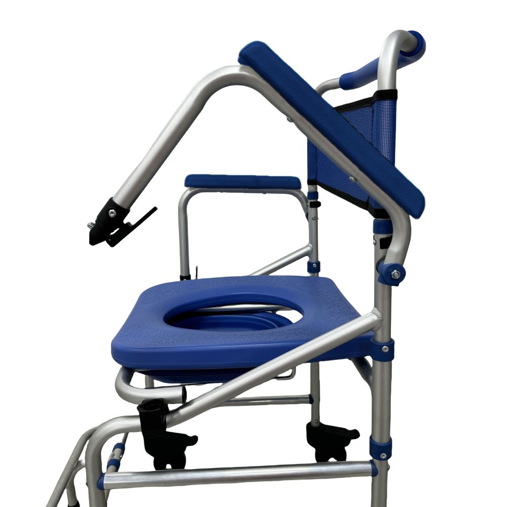 Cadeira de Banho em alumínio D55 Ultraleve 4 em 1 até 135kg Dellamed