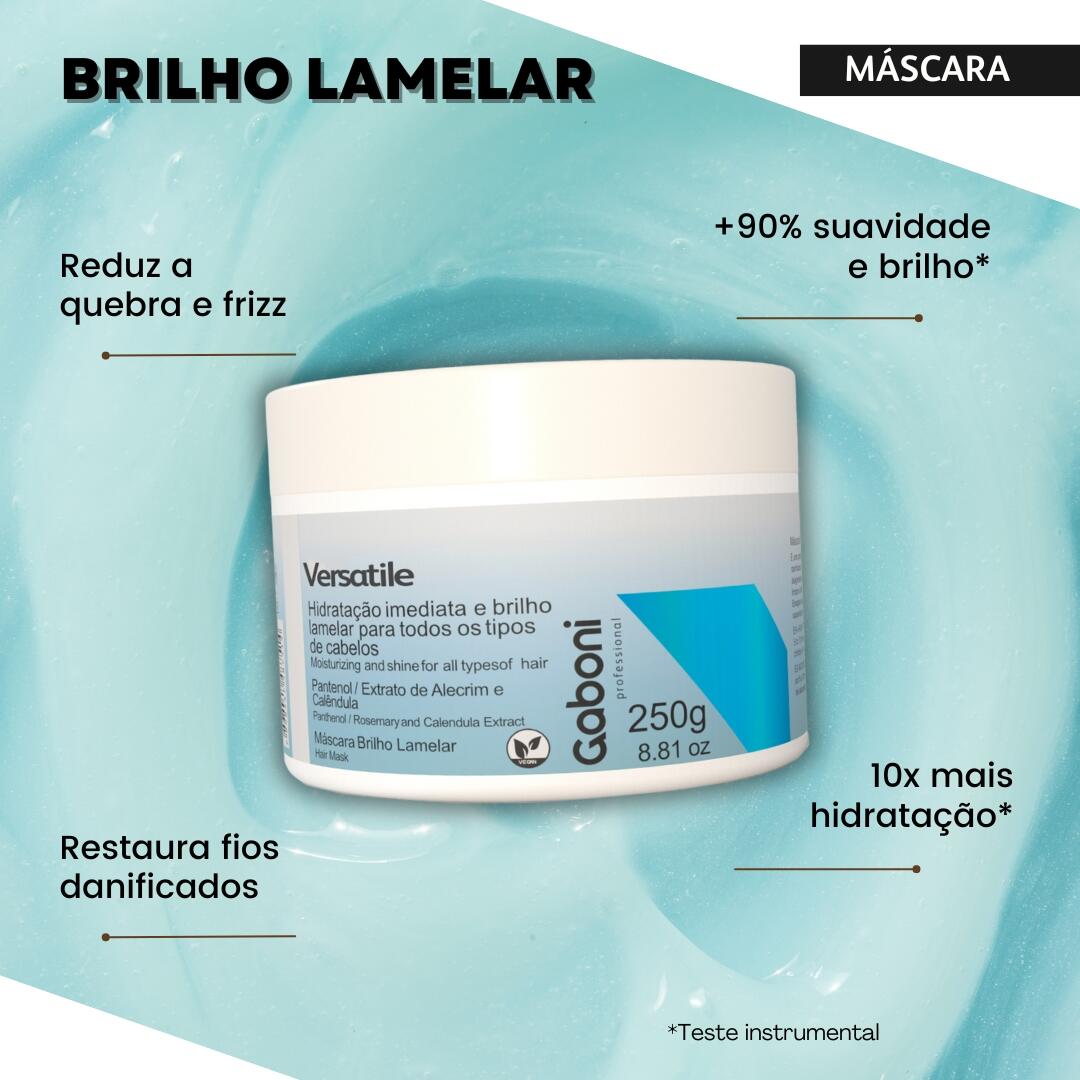 Comprar Máscara Hidratação Imediata e Brilho Lamelar Versatile 250ml ...
