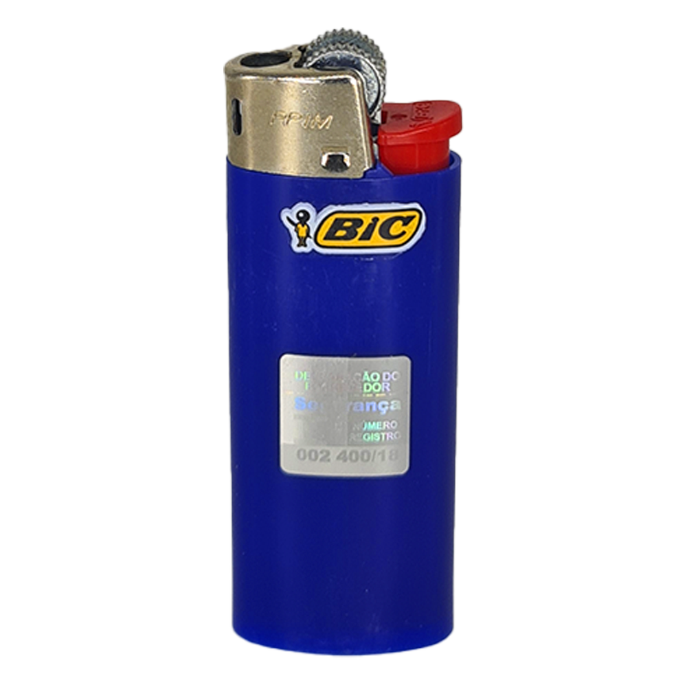 ISQUEIRO BIC MINI PEQUENO AZUL ESCURO
