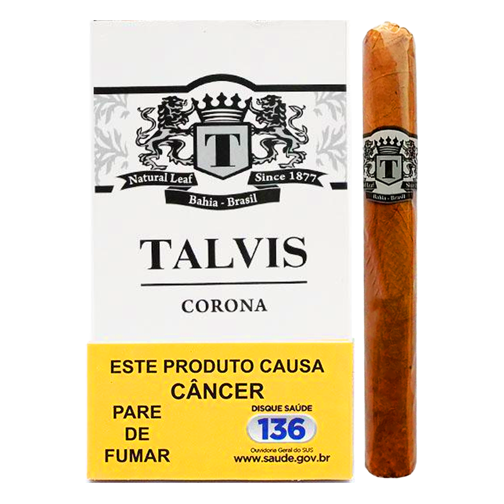 CHARUTO TALVIS CORONA TRADICIONAL CAIXA COM 5 UNIDADES - a partir de R ...