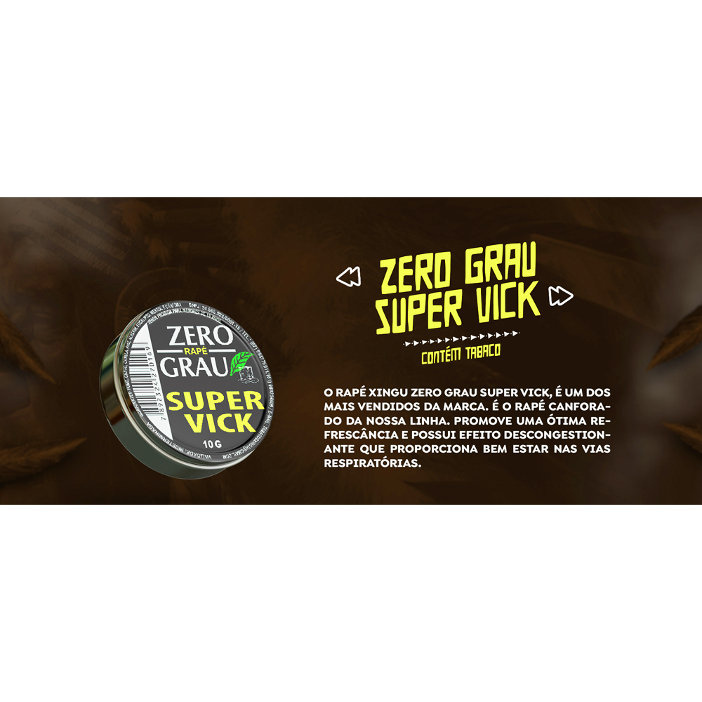 RAPE ZERO GRAU 10G SUPER VICK - a partir de R$4,75