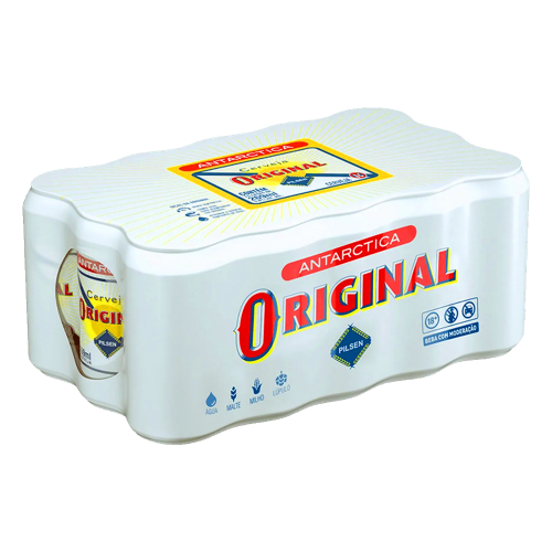 CERVEJA ANTARCTICA ORIGINAL LATA 269ML CAIXA COM 15 UNIDADES