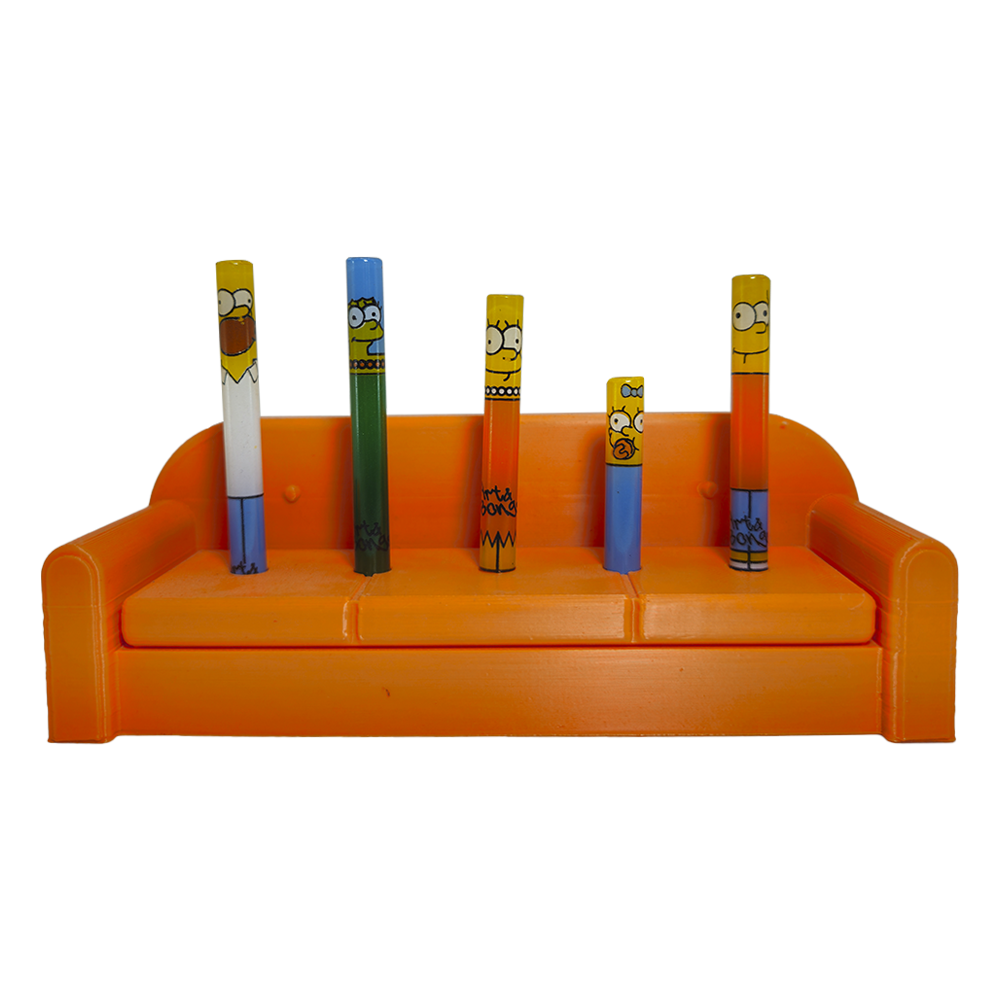KIT SOFA COM PITEIRA DE VIDRO ART BONGS SIMPSONS FAMILIA - a partir de ...