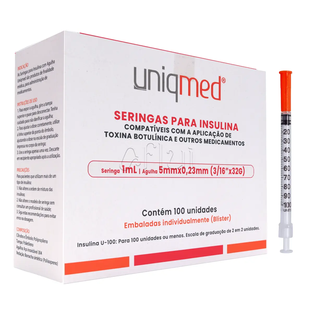 Seringas para Insulina e Toxina Botulínica Botox Uniqmed - a partir de ...