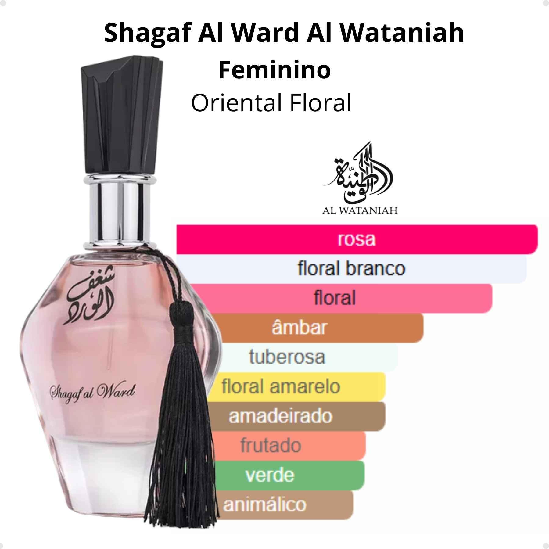 Perfume Arabe Shagaf Al Ward EDP 100ml Feminino - a partir de R$180,40
