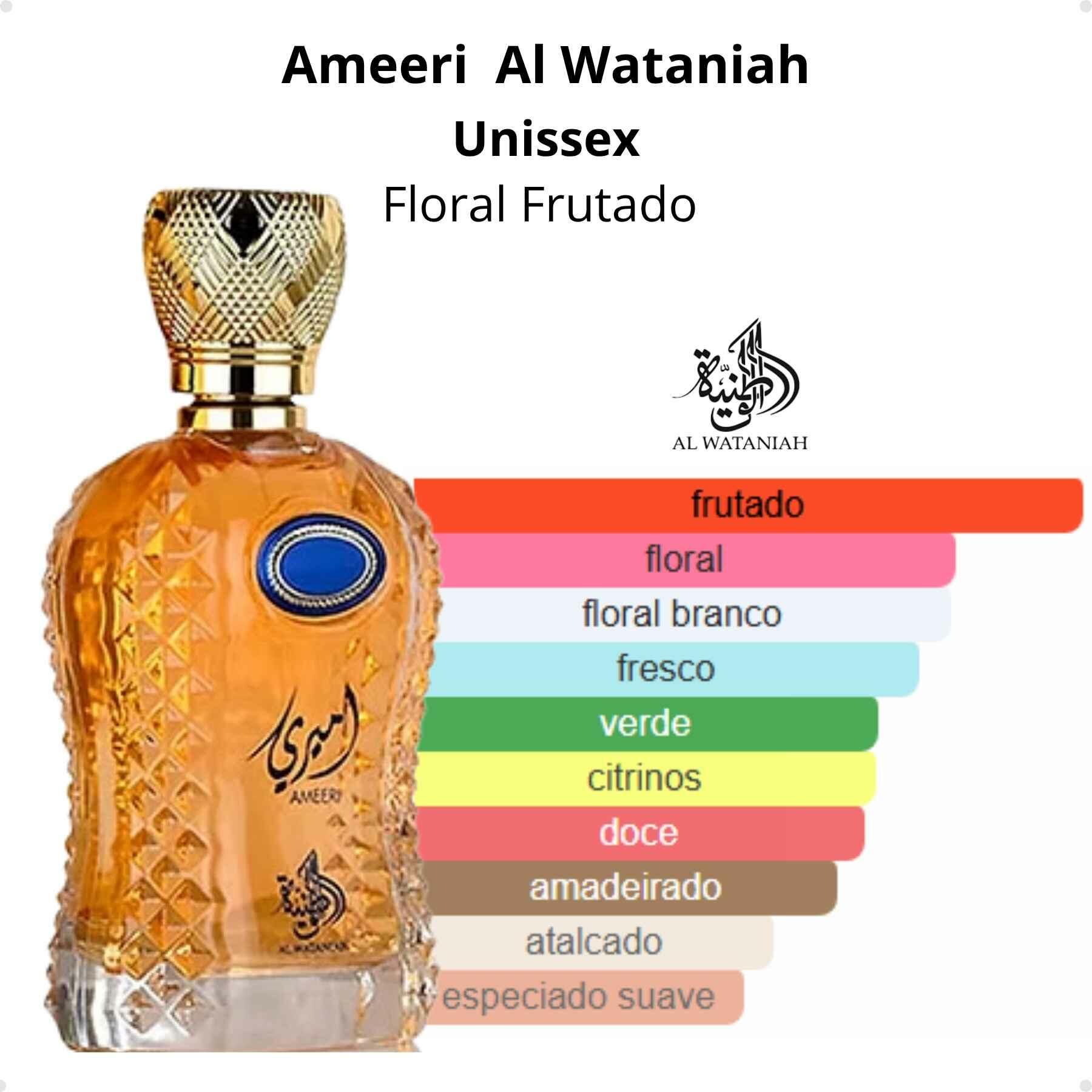Perfume Arabe Al Wataniah Ameeri EDP 100ml Unissex - a partir de R$142,40