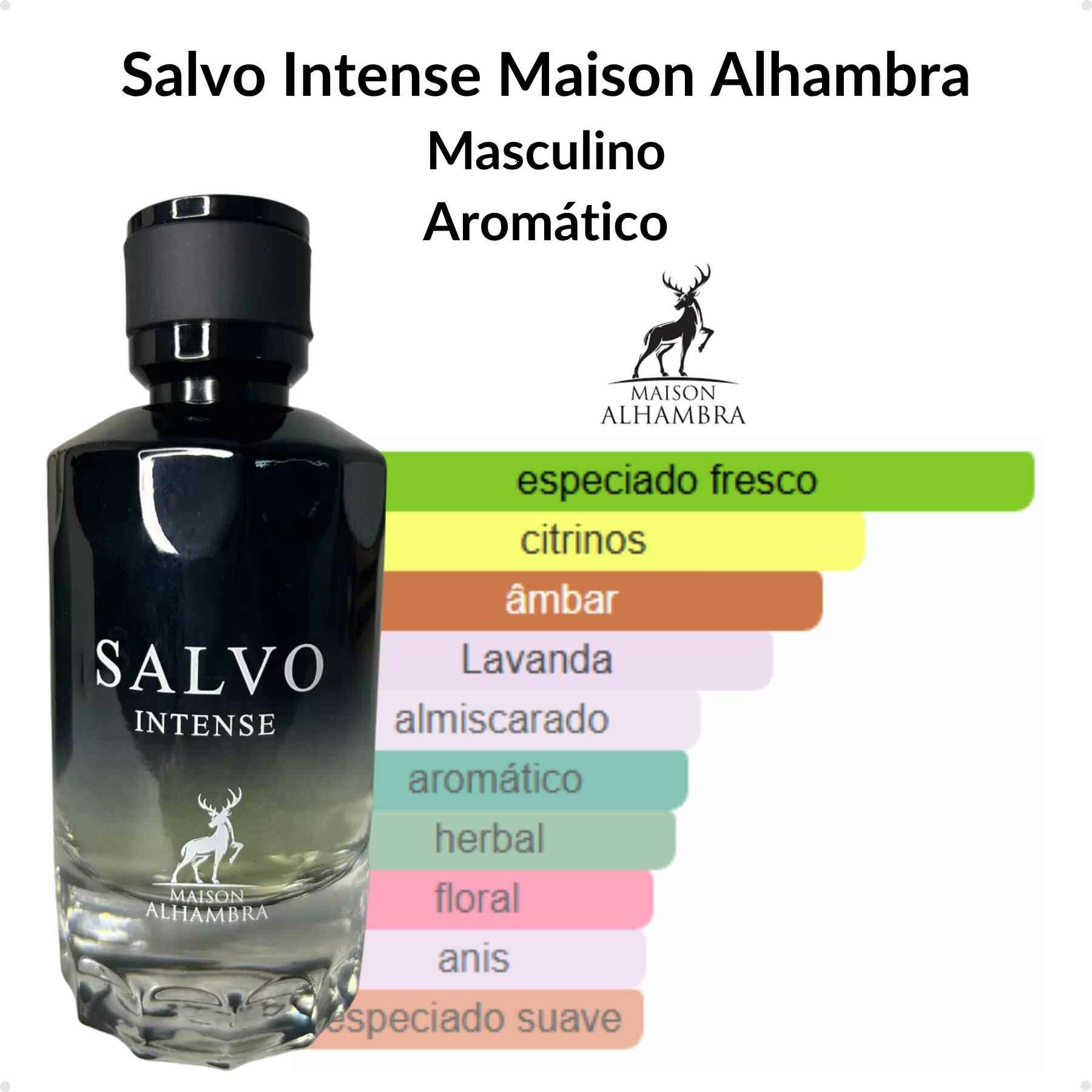 Perfume Arabe Maison Alhambra Salvo Intense Masculino 100ml - a partir ...