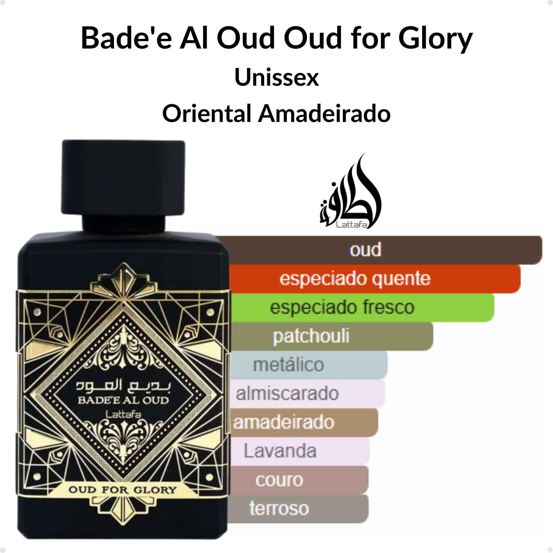 Perfume Arabe Lattafa Oud For Glory Badee Al Oud EDP 100ml - a partir ...