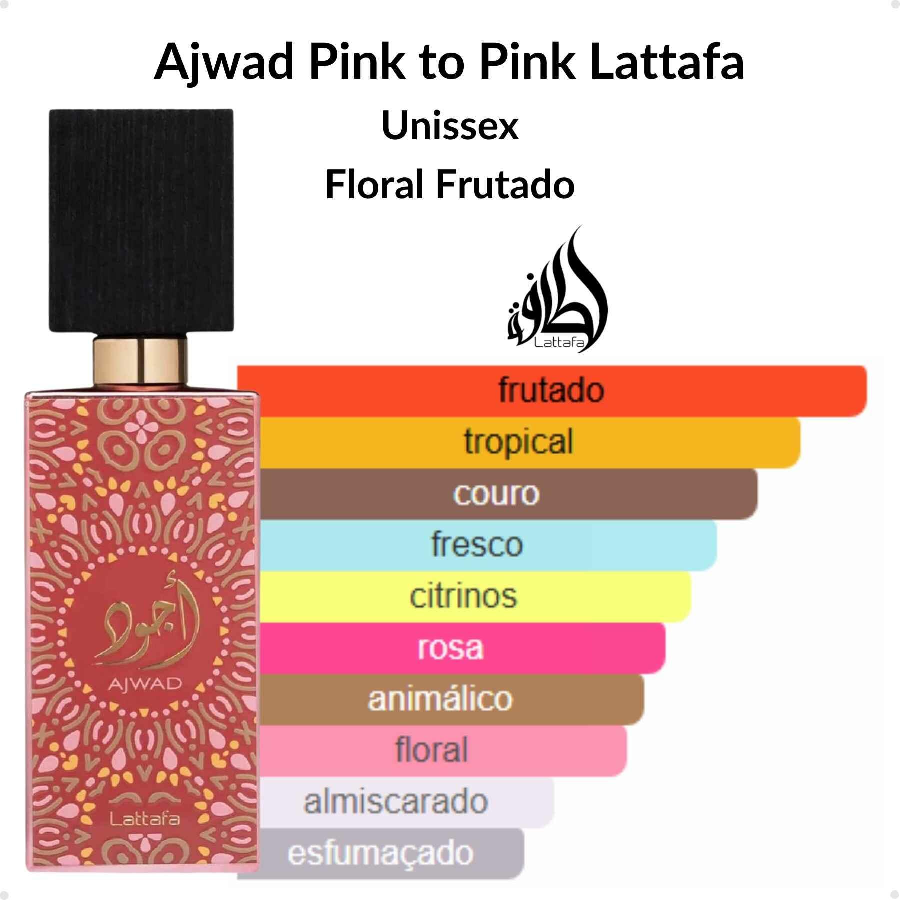 Perfume Arabe Lattafa Ajwad Pink To Pink 60ml EDP Unissex - a partir de ...