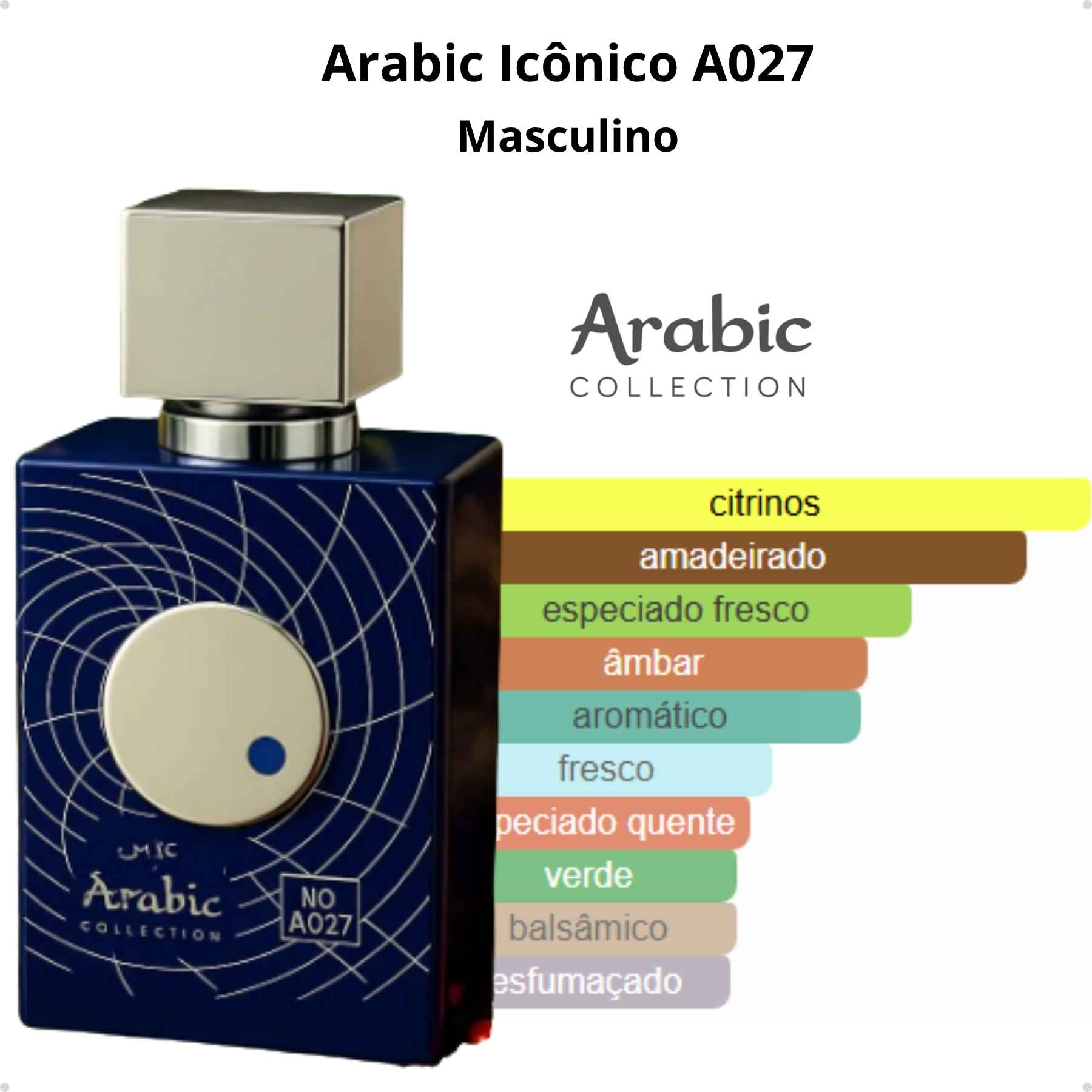 Comprar Perfume Arabic Icônico A027 - Masculino 25ml - a partir de R$66 ...