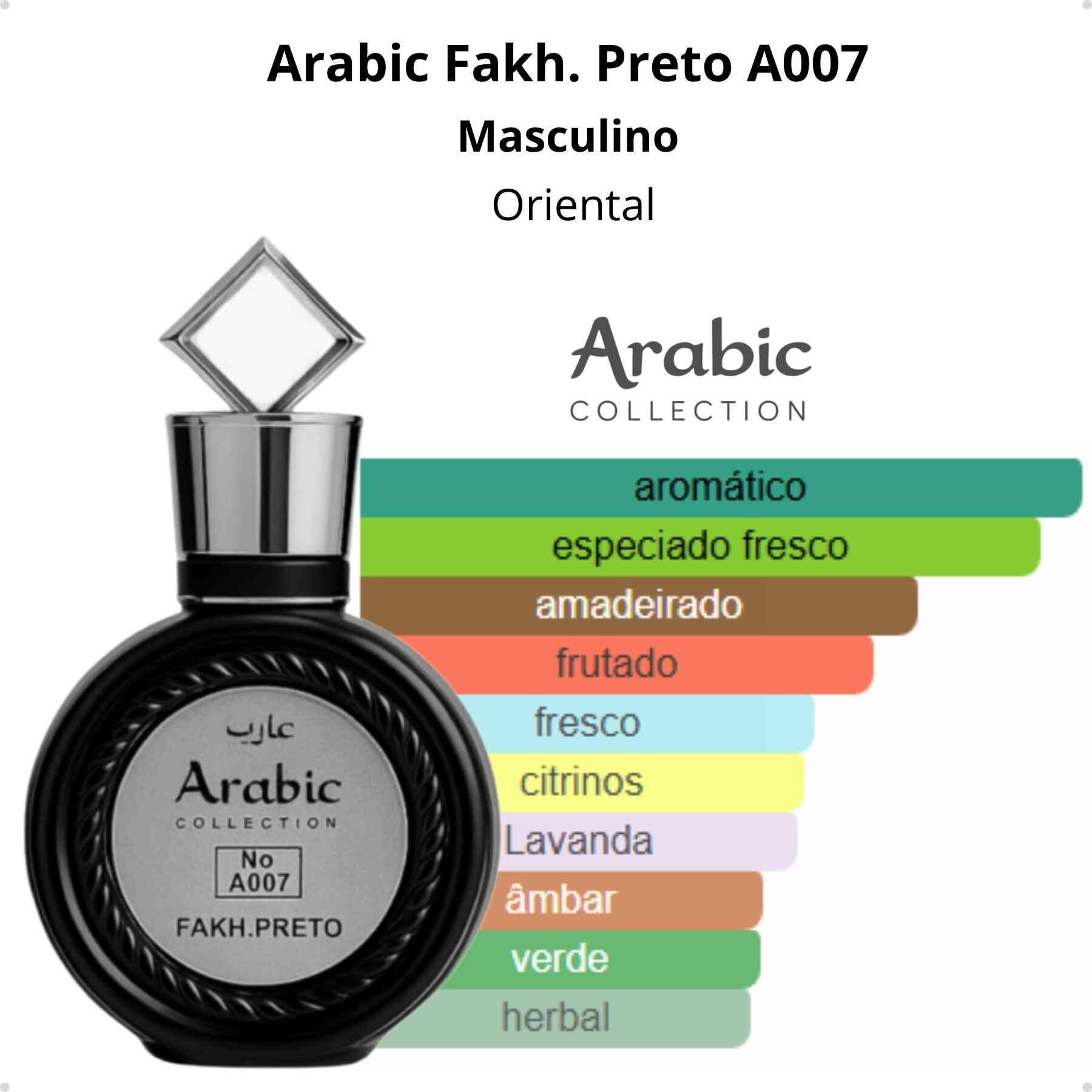 Comprar Perfume Arabic Fakh. Preto A007 - Masculino 25ml - a partir de ...
