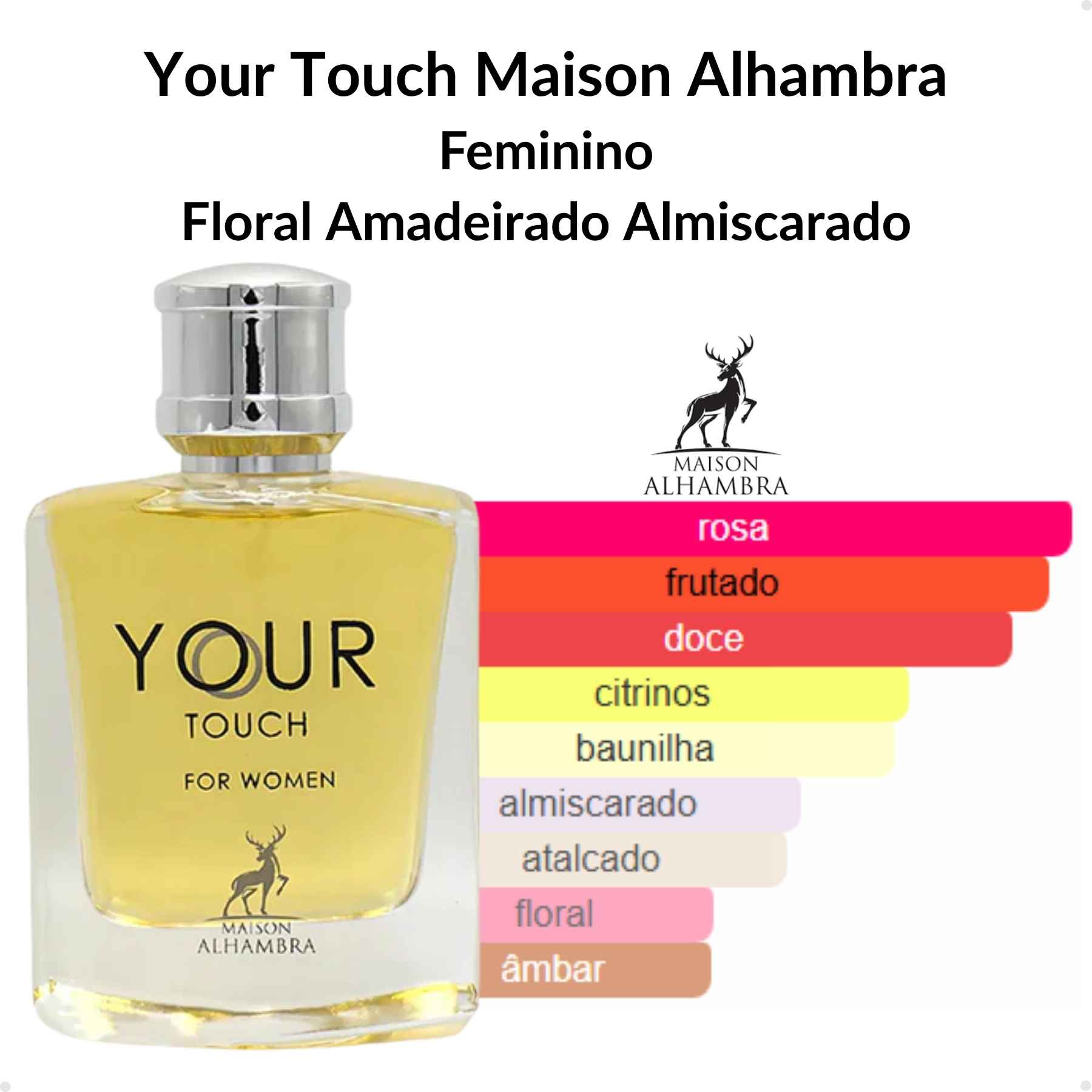 Comprar Perfume Arabe Maison Alhambra Your Touch for Women Feminino EDP ...