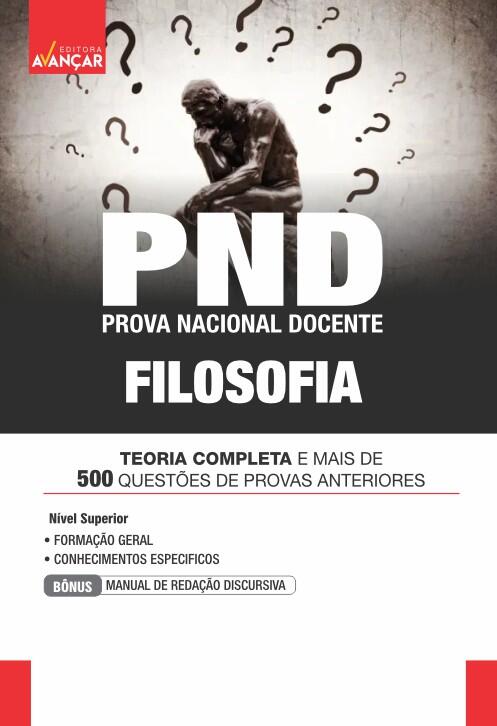 Comprar PND - Prova Nacional Docente - Filosofia - Ebook/PDF - a partir ...