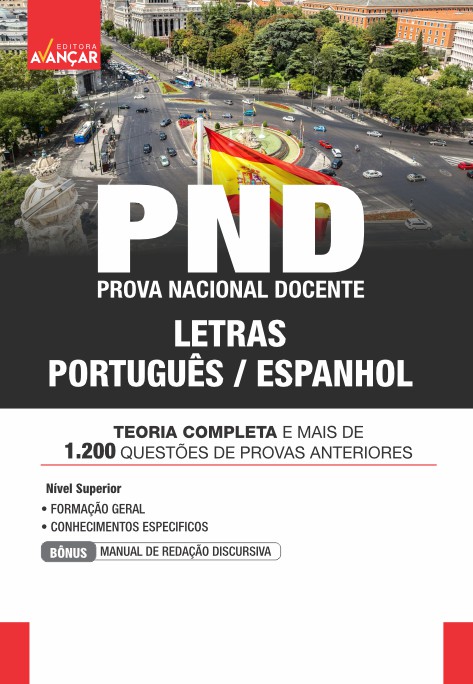 Comprar PND - Prova Nacional Docente - Letras: Português / Espanhol - Ebook/PDF - a partir de R ...