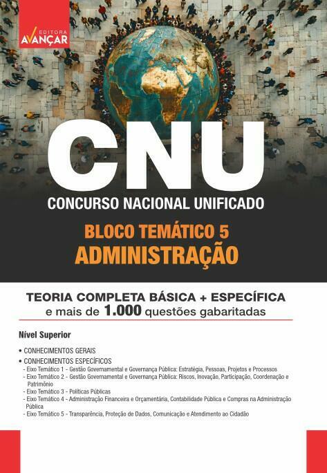 Comprar CNU 2025 - BLOCO TEMÁTICO 5: Administração - Completa ...