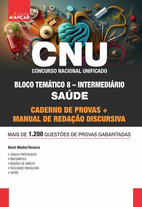 Comprar CNU 2025 - BLOCO TEMÁTICO 8: Saúde - Caderno de Provas - Impresso - a partir de R$40,00 ...