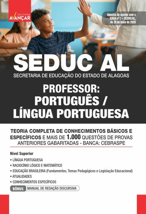 Comprar SEDUC AL 2026: Professor: Língua Portuguesa - Teoria Básica ...