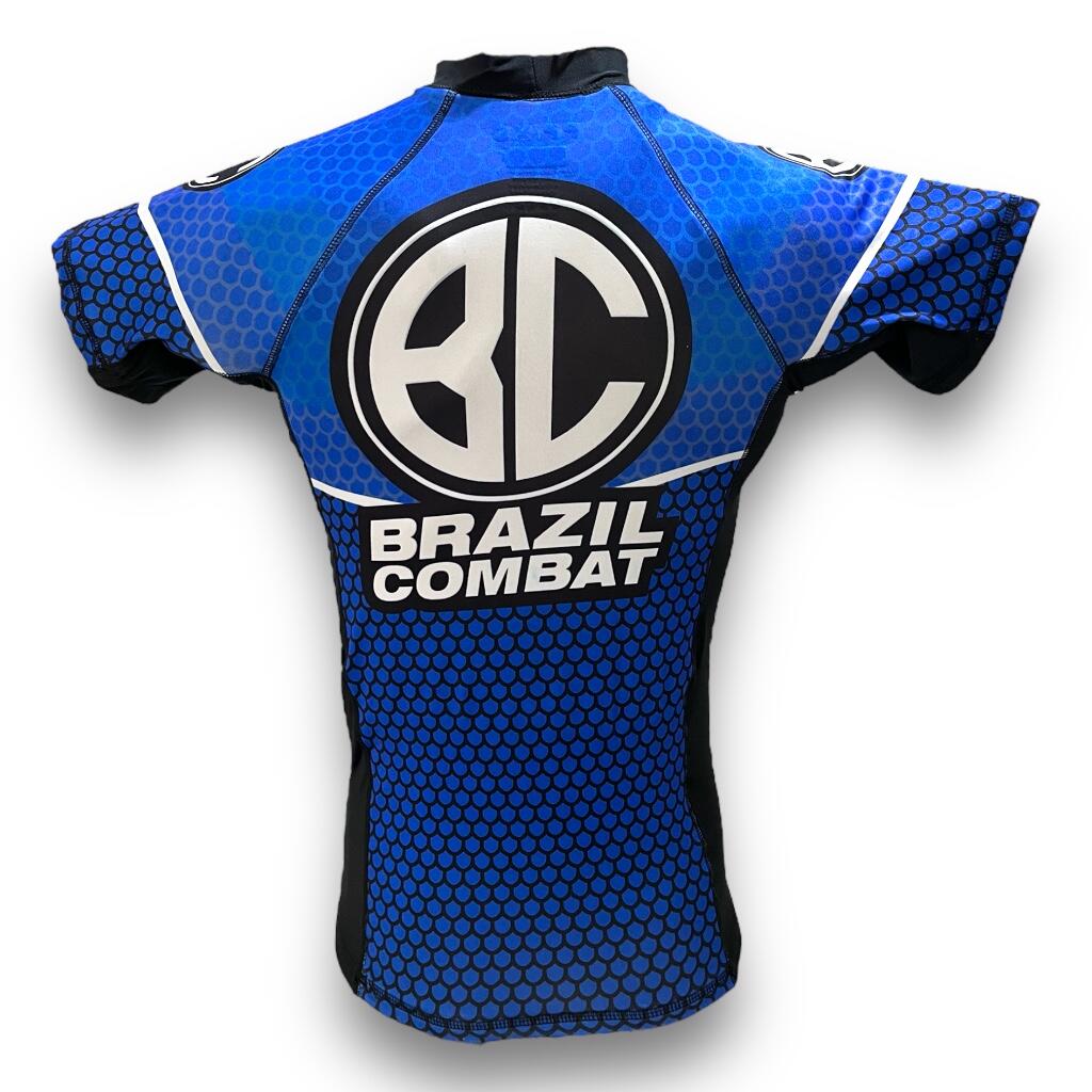 Comprar Rash Guard Fish Manga Curta Azul - Brazil Combat