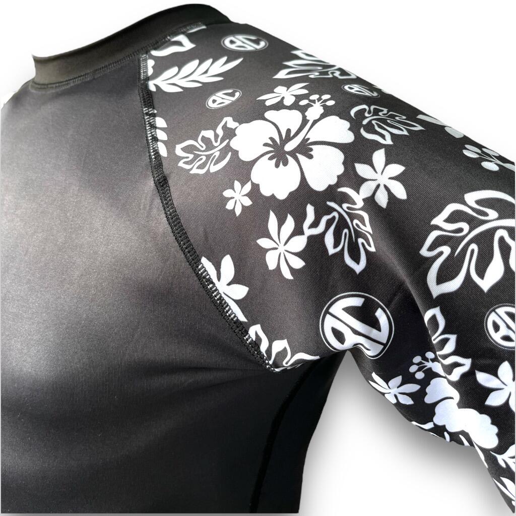 Comprar Rash Guard Hawaiian Style Manga Curta Branca - Brazil Combat