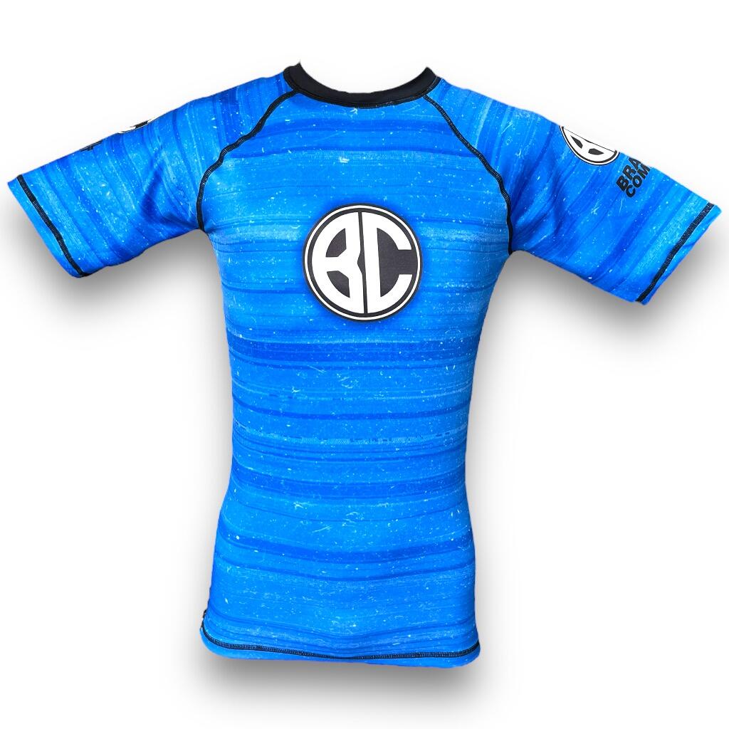 Comprar Rash Guard VHS Manga Curta Azul - Brazil Combat