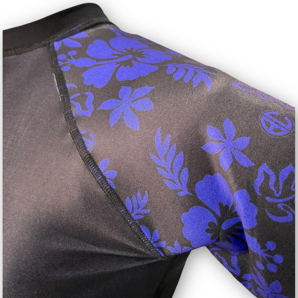 Comprar Rash Guard Hawaiian Style Manga Curta Roxa - Brazil Combat