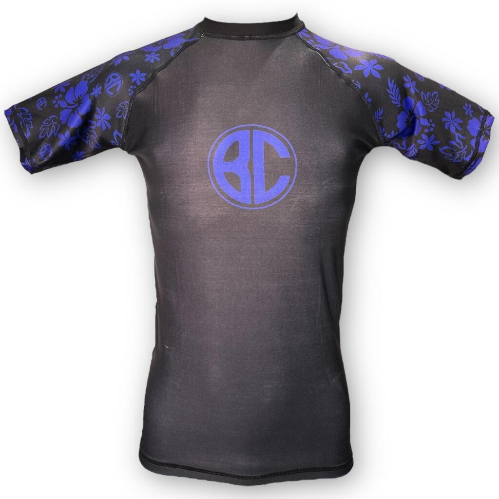 Comprar Rash Guard Hawaiian Style Manga Curta Roxa - Brazil Combat