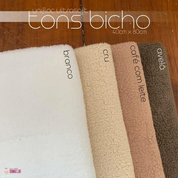 Comprar KIT UNIFLOC ULTRASOFT TONS BICHO - 4RECOTES 40X80CM - Dona Flor ...