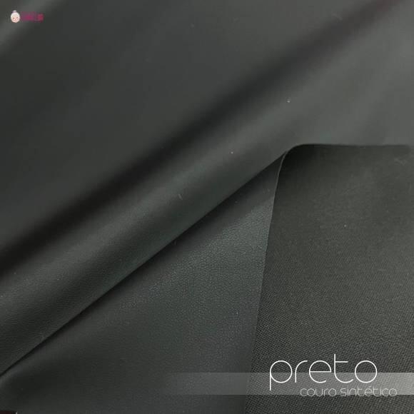 Comprar Tecido Couro Courino PRETO Sintético Liso e Conforto para ...