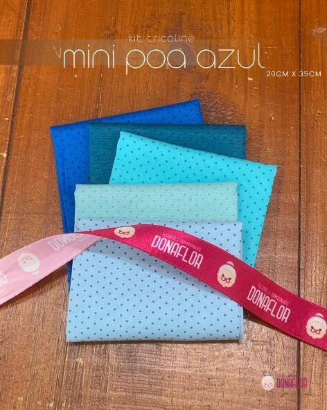 Comprar KIT 5TECIDOS MINI POA TONS AZUL - Medida 20x35cm - a partir de ...