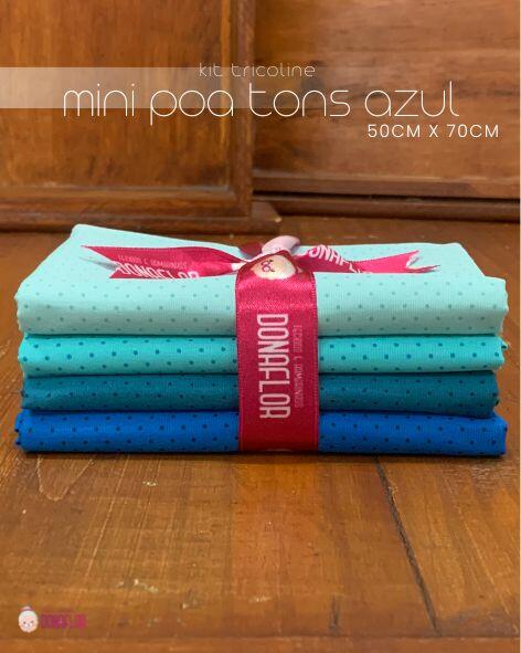 Comprar KIT 4TECIDOS MINI POA TONS AZUL - Medida 50x70cm - a partir de ...