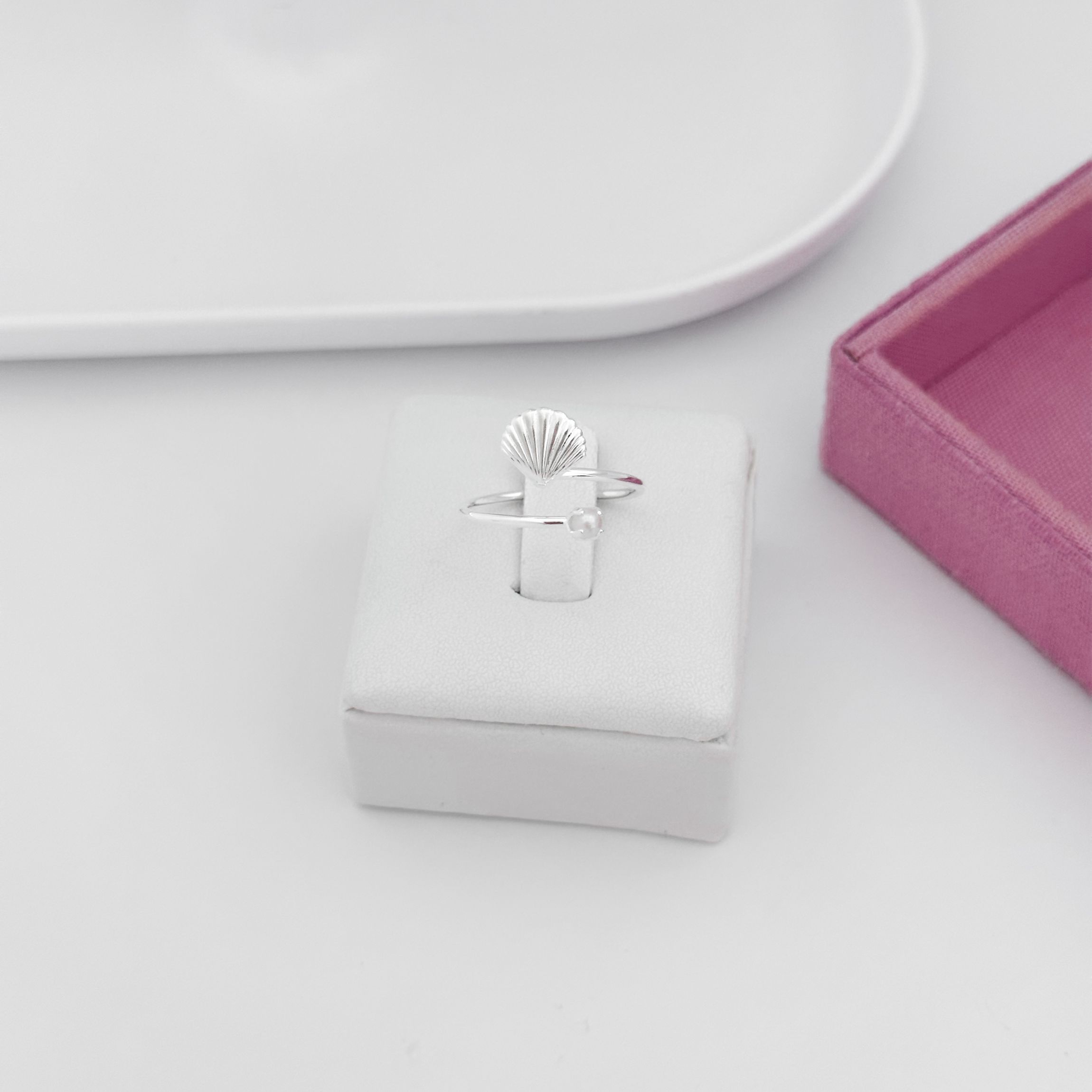 Comprar ANEL CONCHA + PÉROLA AJUSTÁVEL AN97 - Shine Acessórios